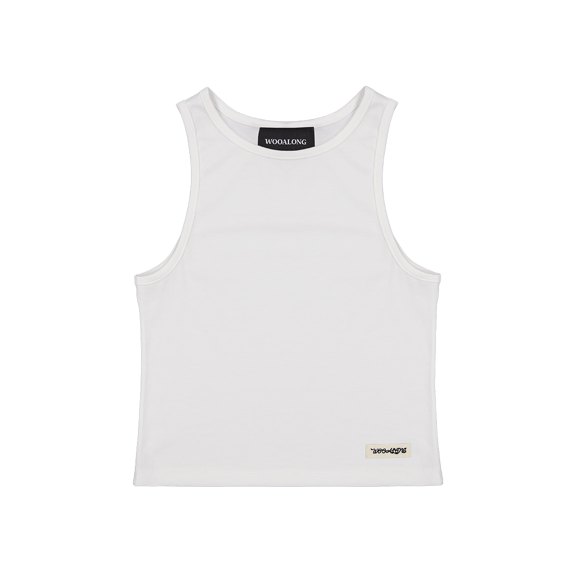 우알롱 스킨 소프트 홀터 탱크 탑 페어 아이보리 | WOOALONG | KREAM