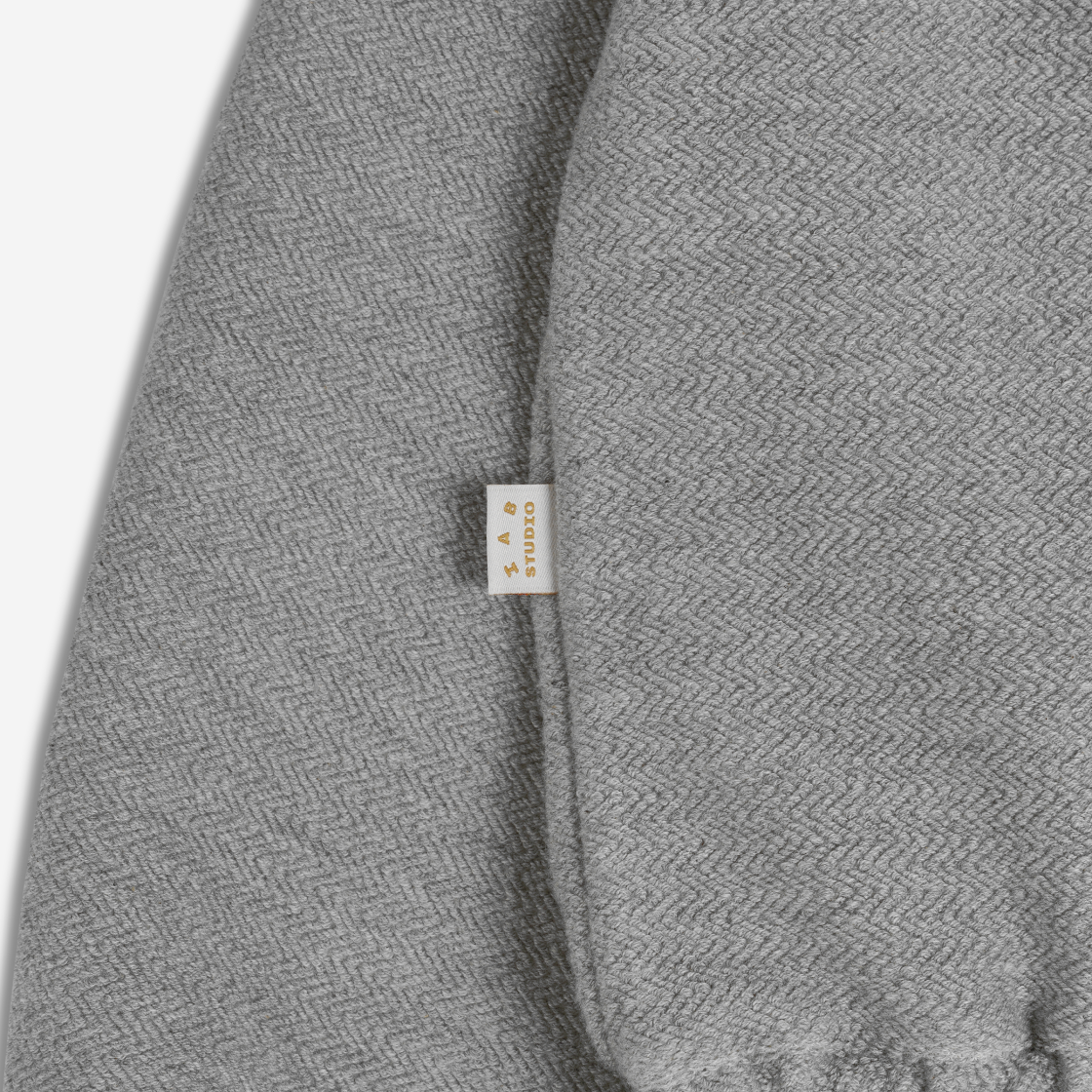 아이앱 스튜디오 헤링본 후드 그레이 화이트 | IAB Studio | KREAM