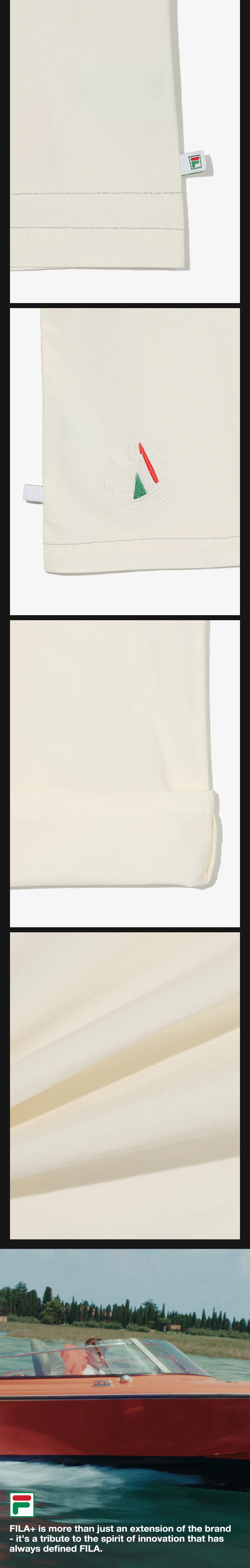 F+ 박스 벨라 반팔 셔츠 아이보리 | FILA | KREAM