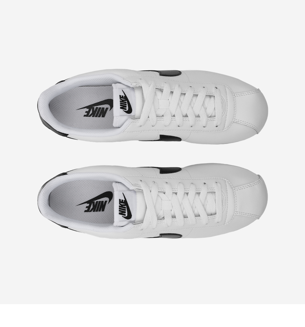 (W) 나이키 코르테즈 레더 화이트 블랙 | Nike | KREAM