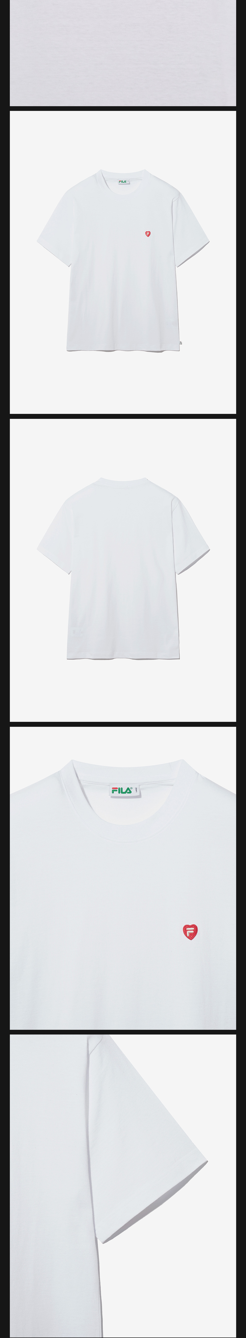 F+ 아도로 반팔 티셔츠 퓨어 화이트 | FILA | KREAM