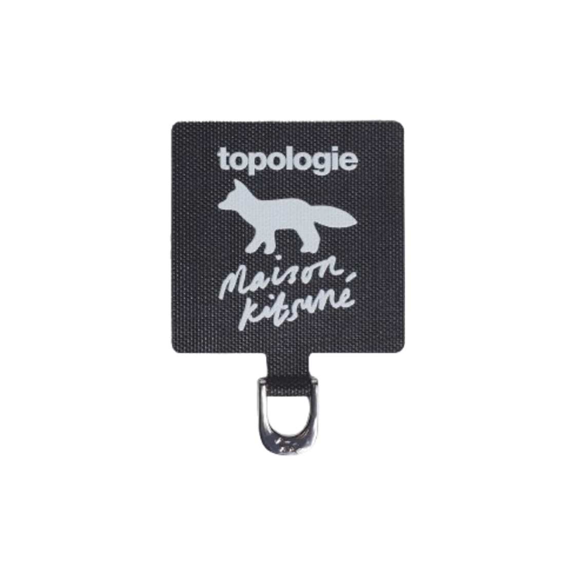 메종 키츠네 x 토폴로지 폰 스트랩 어댑터 블랙 | Maison Kitsune | KREAM