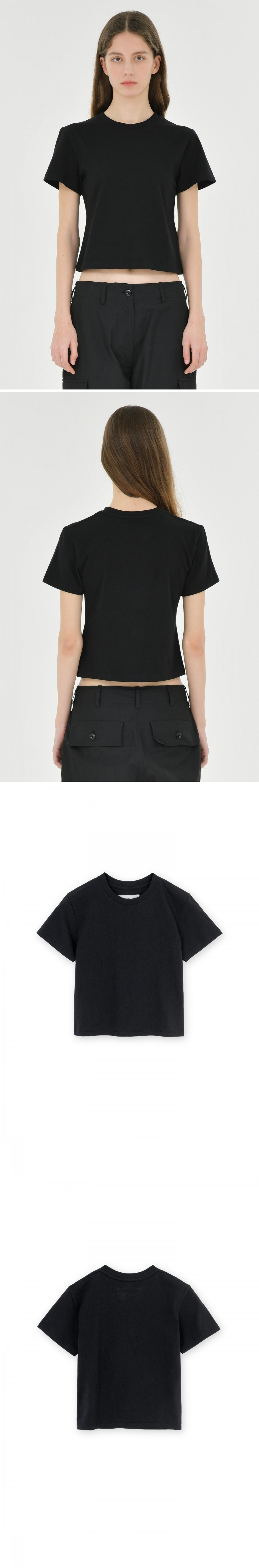 브라운야드 W 베이비 티셔츠 블랙 | BROWNYARD | KREAM