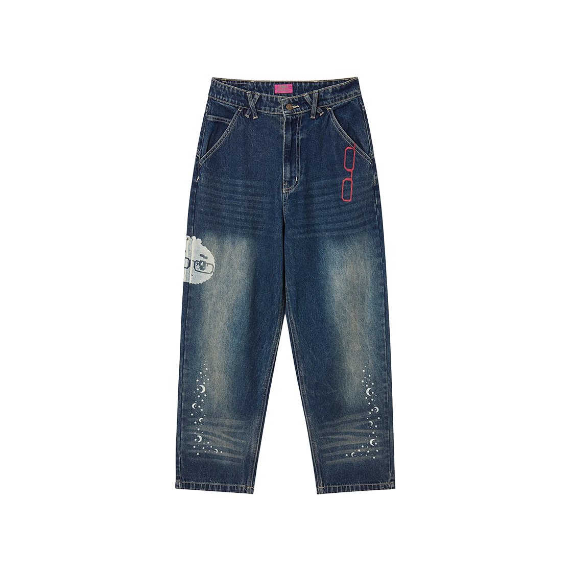 엔와이엑스엑스 x 안경만두 NYGD 데님 팬츠 미드 블루 | NYXX | KREAM