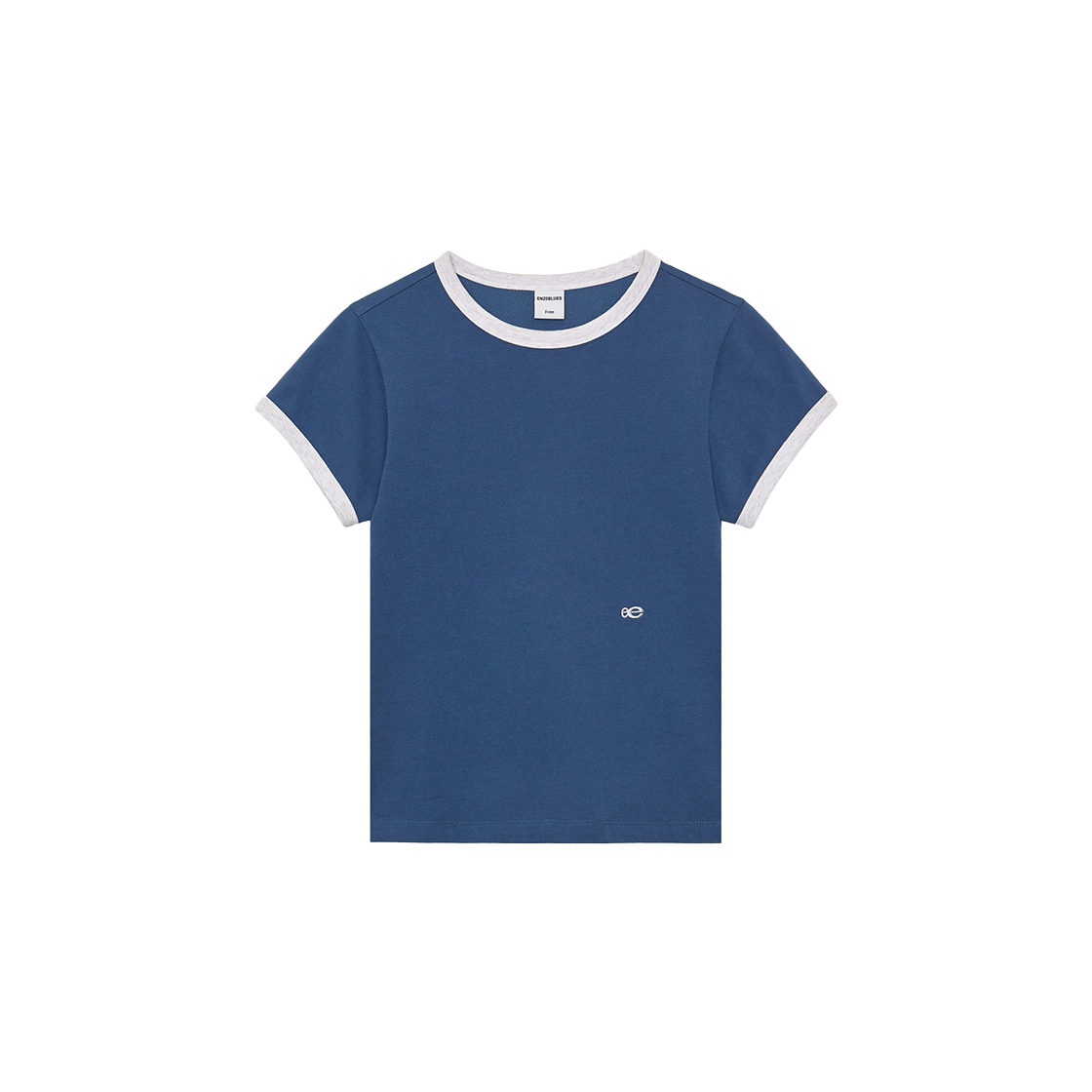 엔조블루스 더블 로고 링거 티셔츠 블루 | ENZO BLUES | KREAM