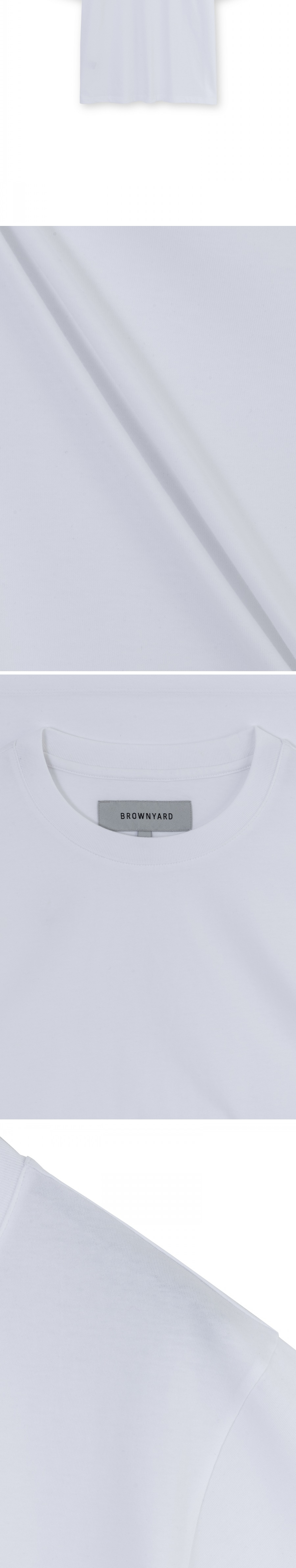 브라운야드 에센셜 티셔츠 화이트 | BROWNYARD | KREAM