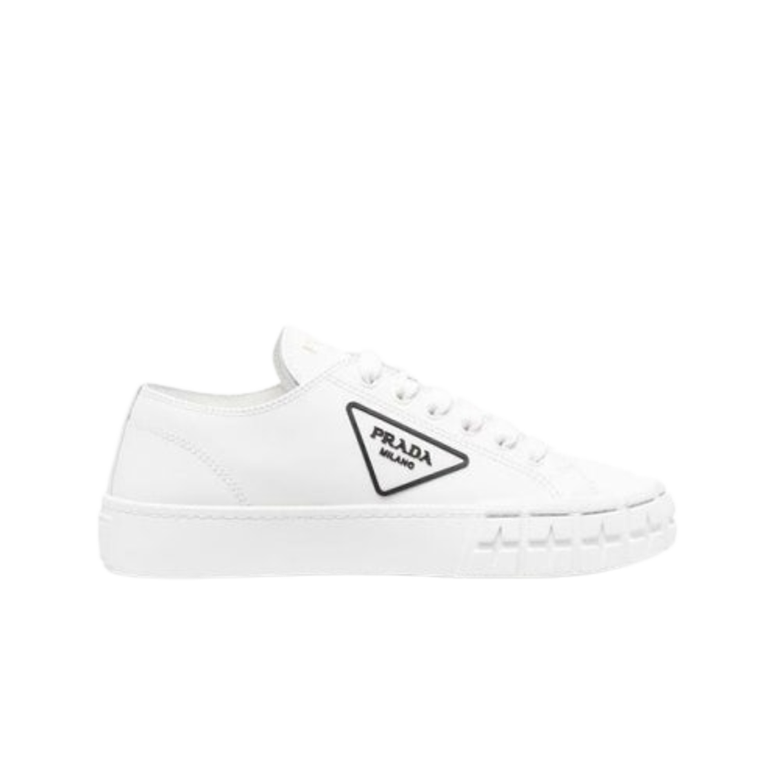 프라다 카세타 휠 스니커즈 화이트 블랙 | Prada | KREAM