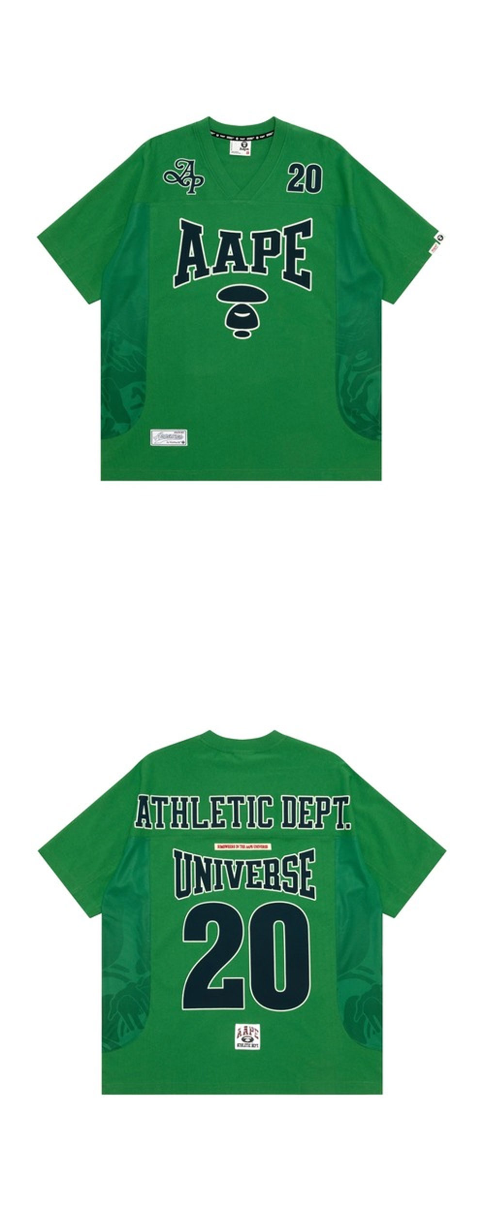 에이프 팬시 메인 티 다크 그린 - 25SS | AAPE | KREAM