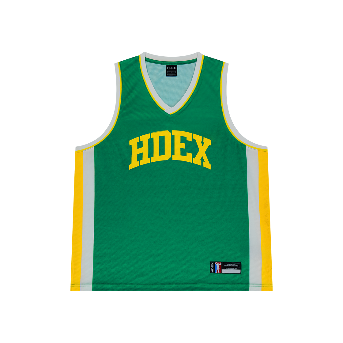 에이치덱스 바스켓볼 매쉬 져지 슬리브리스 그린 | HDEX | KREAM