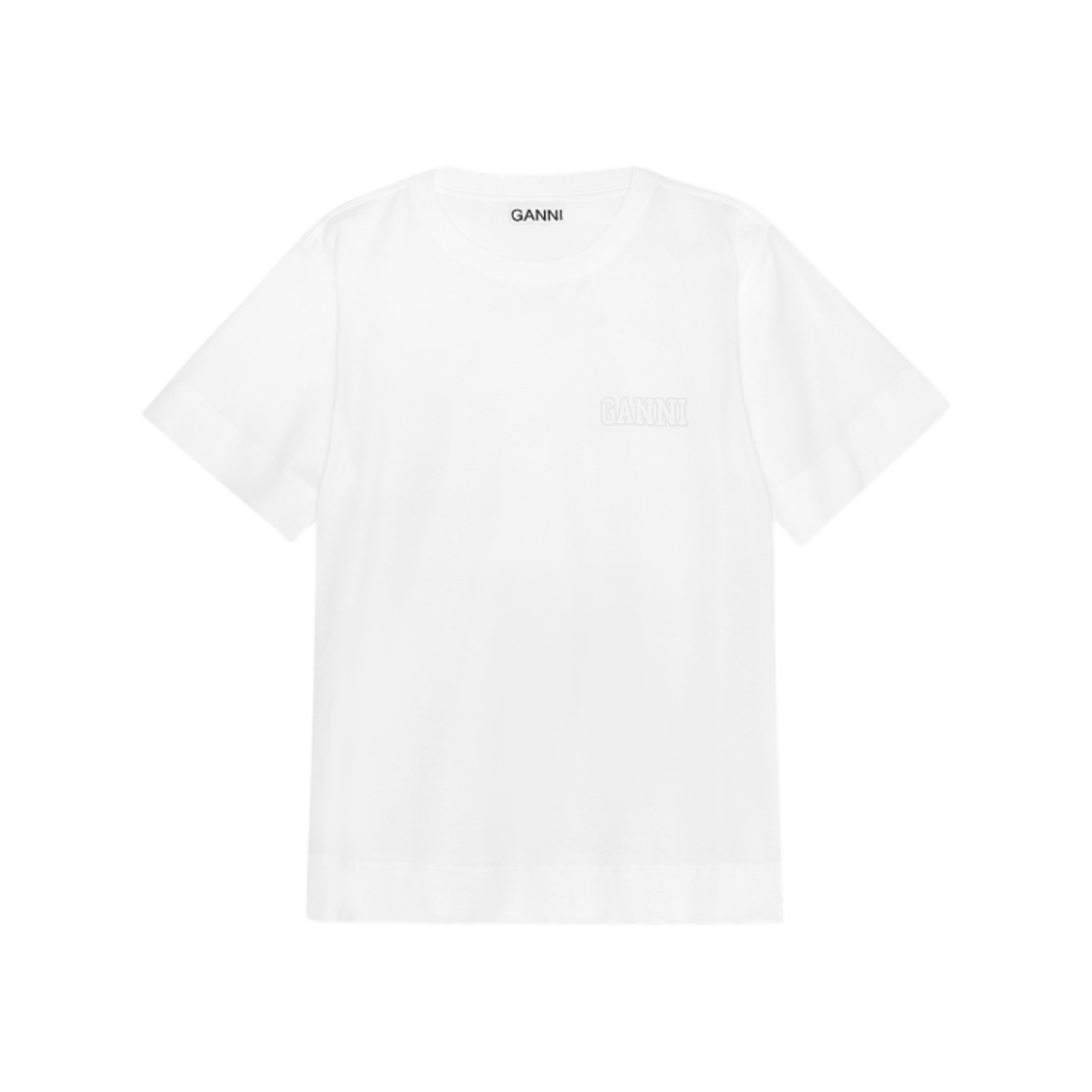 (W) 가니 씬 소프트웨어 로고 티셔츠 화이트 | Ganni | KREAM
