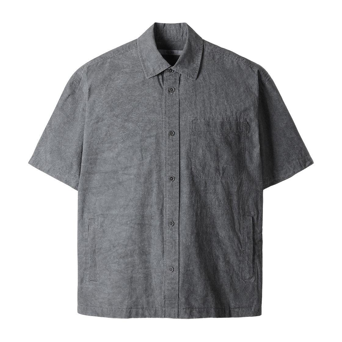 시리즈 빈티지 반팔 아우터형 셔츠 차콜 | SERIES | KREAM