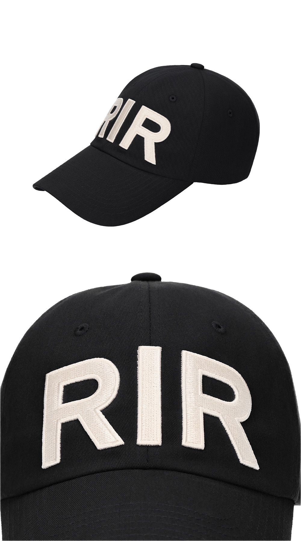 리파이너 RIR 베이스 볼캡 블랙 | REPINER | KREAM