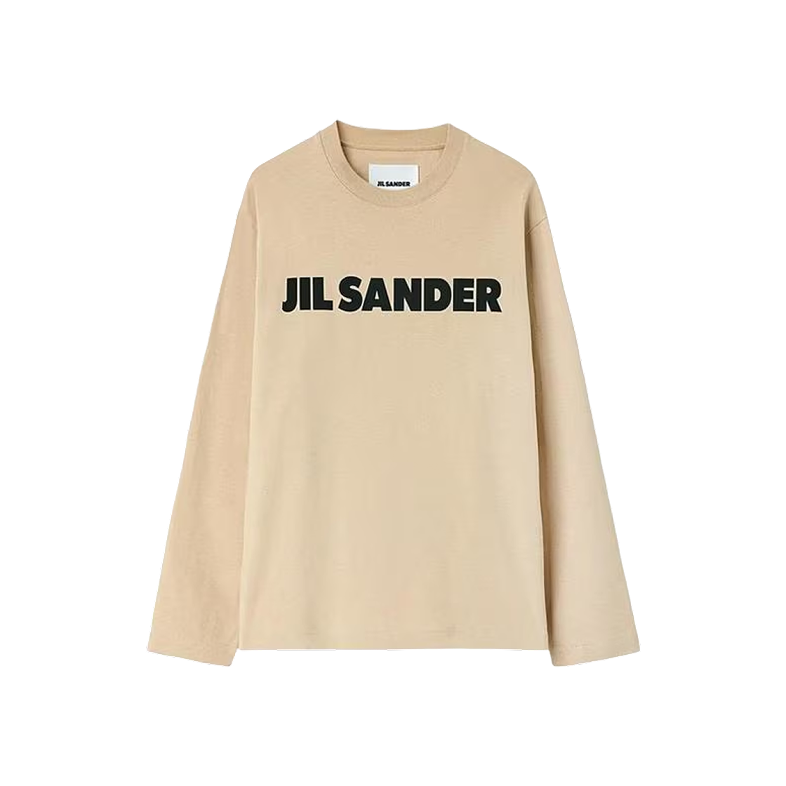 (W) 질 샌더 로고 롱슬리브 티셔츠 다크 샌드 | Jil Sander | KREAM