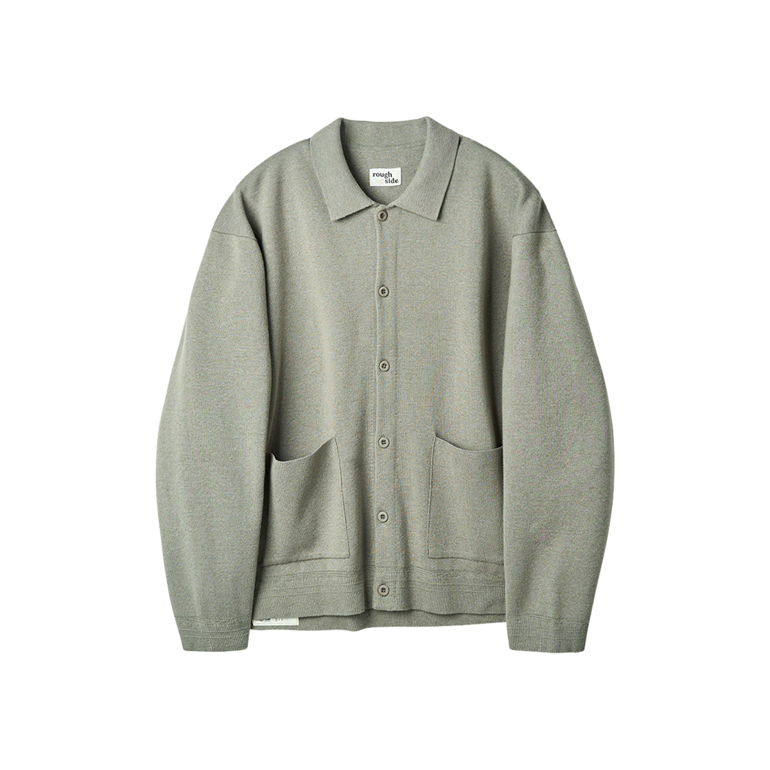 러프 사이드 밀라노 립 가디건 미스트 그레이 | rough side | KREAM