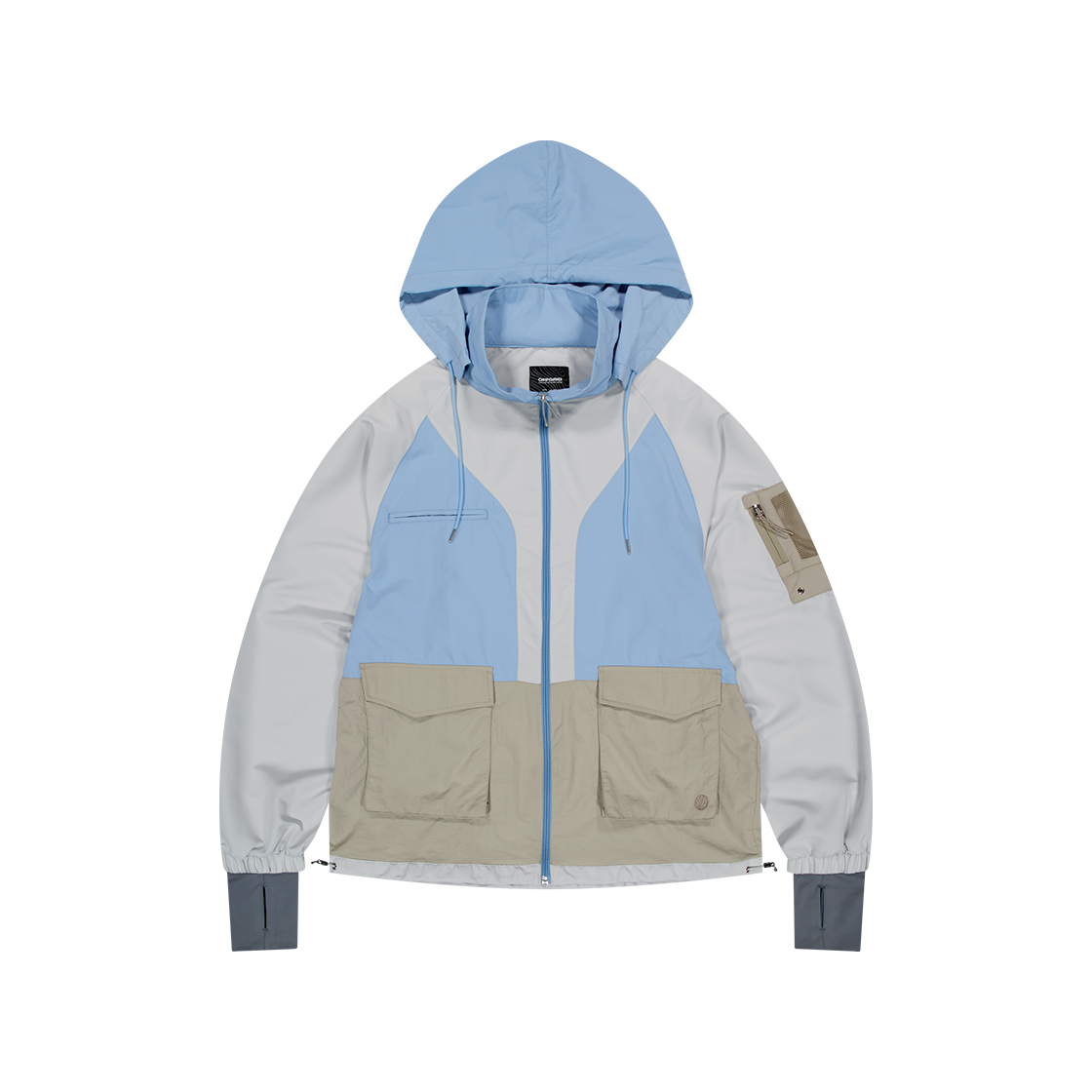 오프그리드 오디세이 컬러블럭 후드 자켓 그레이 | OFFGRID | KREAM