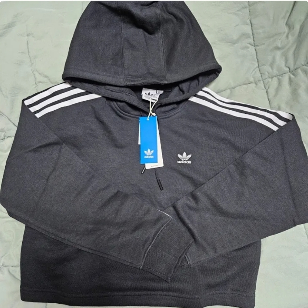 3S 숏 후디 - 블랙 | KREAM