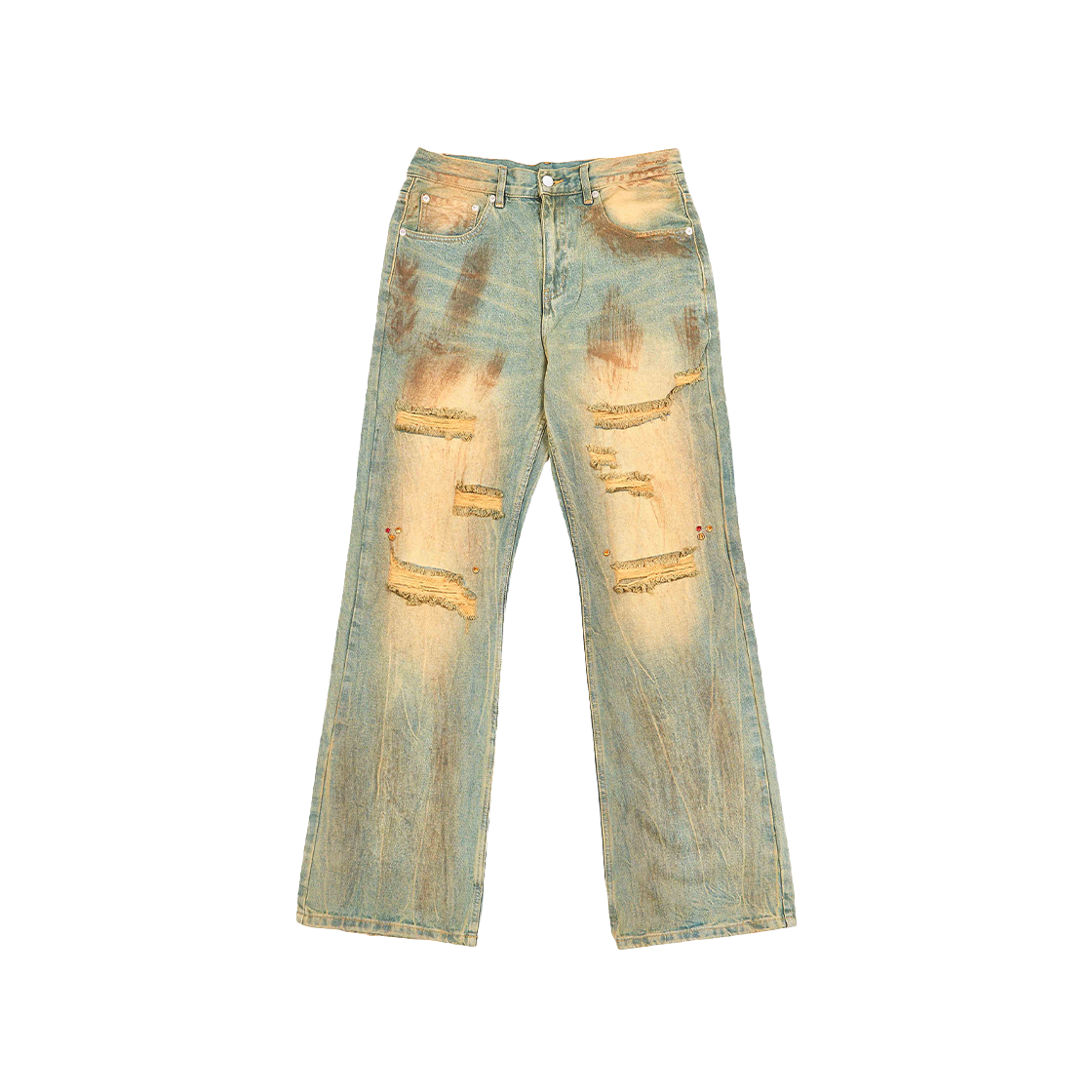 스팁 Goldrush 빈티지 워싱 디스트로이드 데님 진 | STEEPC | KREAM