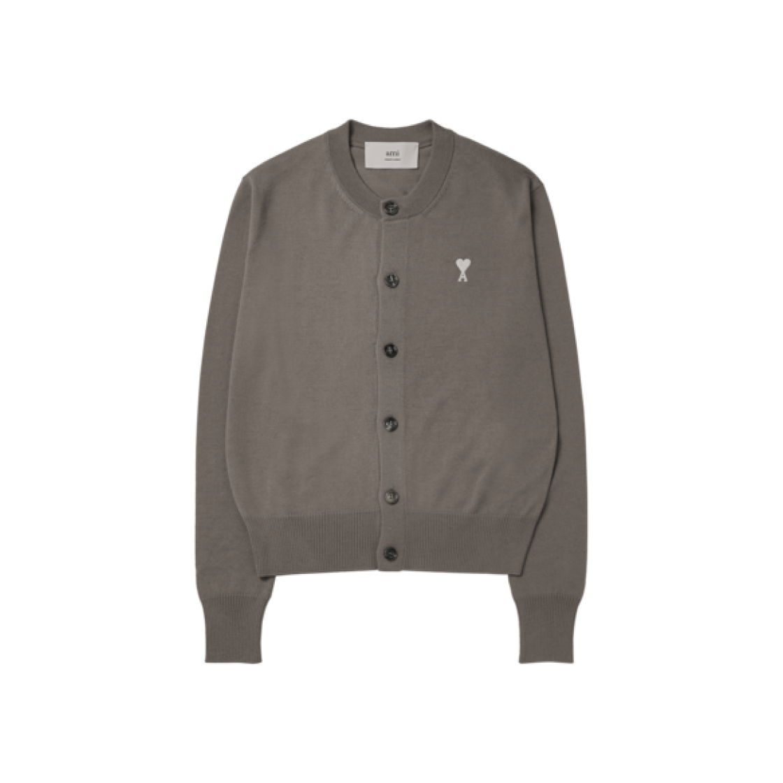 (W) 아미 스몰 하트 로고 울 가디건 베이지 | AMI | KREAM