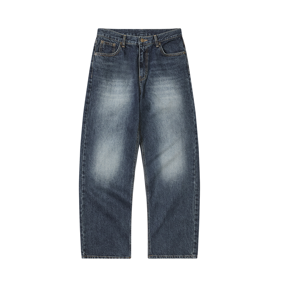 아모우 네츄럴 워싱 세미 와이드 데님 팬츠 | AMOU | KREAM