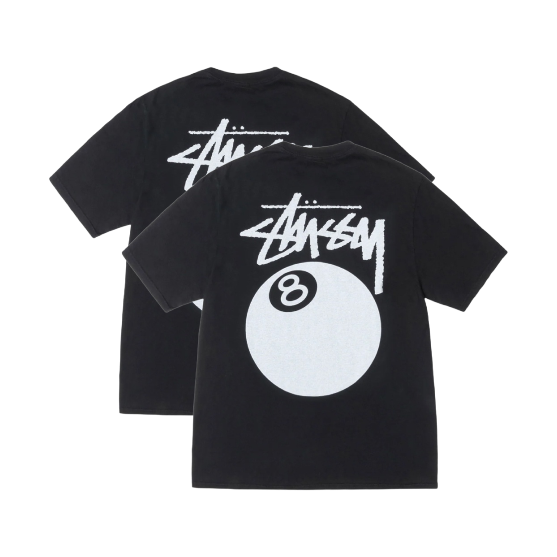 Stussy 8 Ball Pigment Dyed T-Shirt Black (Bundle of 2) | Stussy | KREAM