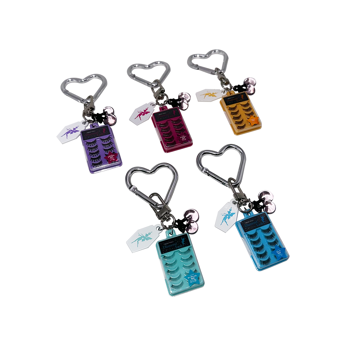 하트 카라비너 다이아몬드 래쉬 체리 키링 | CHERRY DRIVER | KREAM