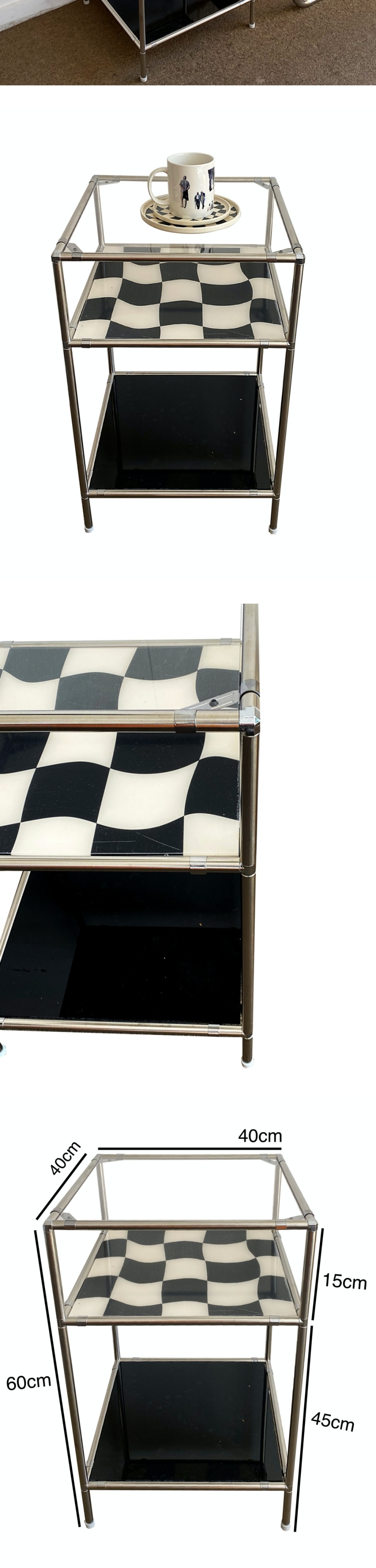 유라이크왓 체커보드 유리 선반 | you like what | KREAM