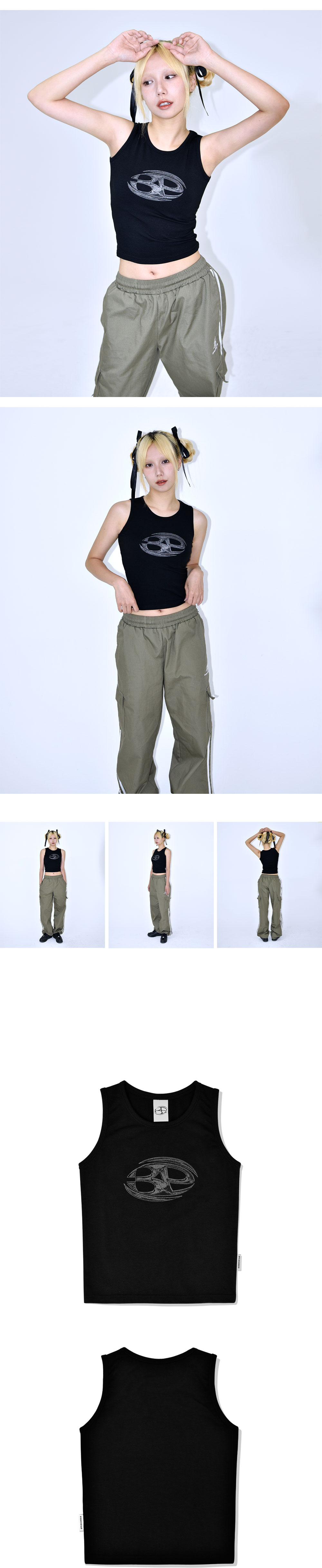 비피투디스오더 메탈 로고 탱크 탑 블랙 | BP2DISORDER | KREAM