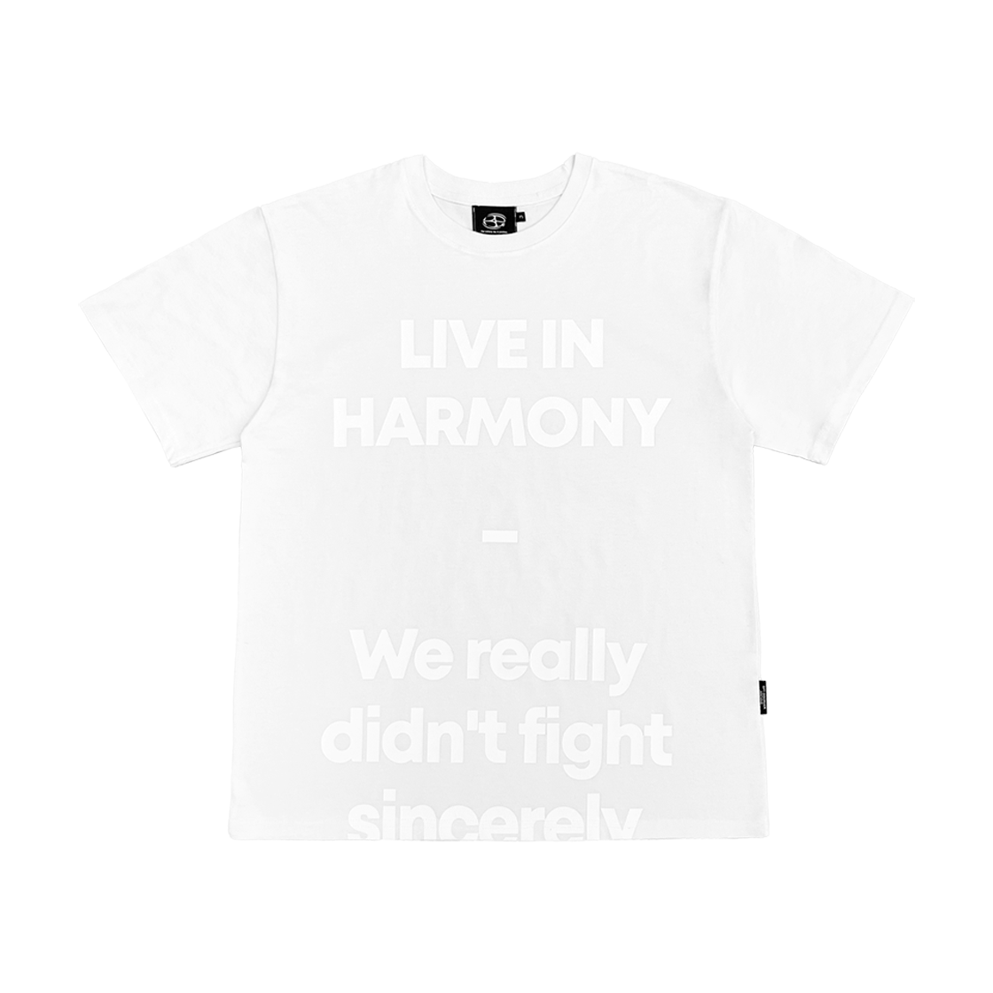 비피투디스오더 라이브 인 하모니 티 화이트_화이트 | BP2DISORDER | KREAM