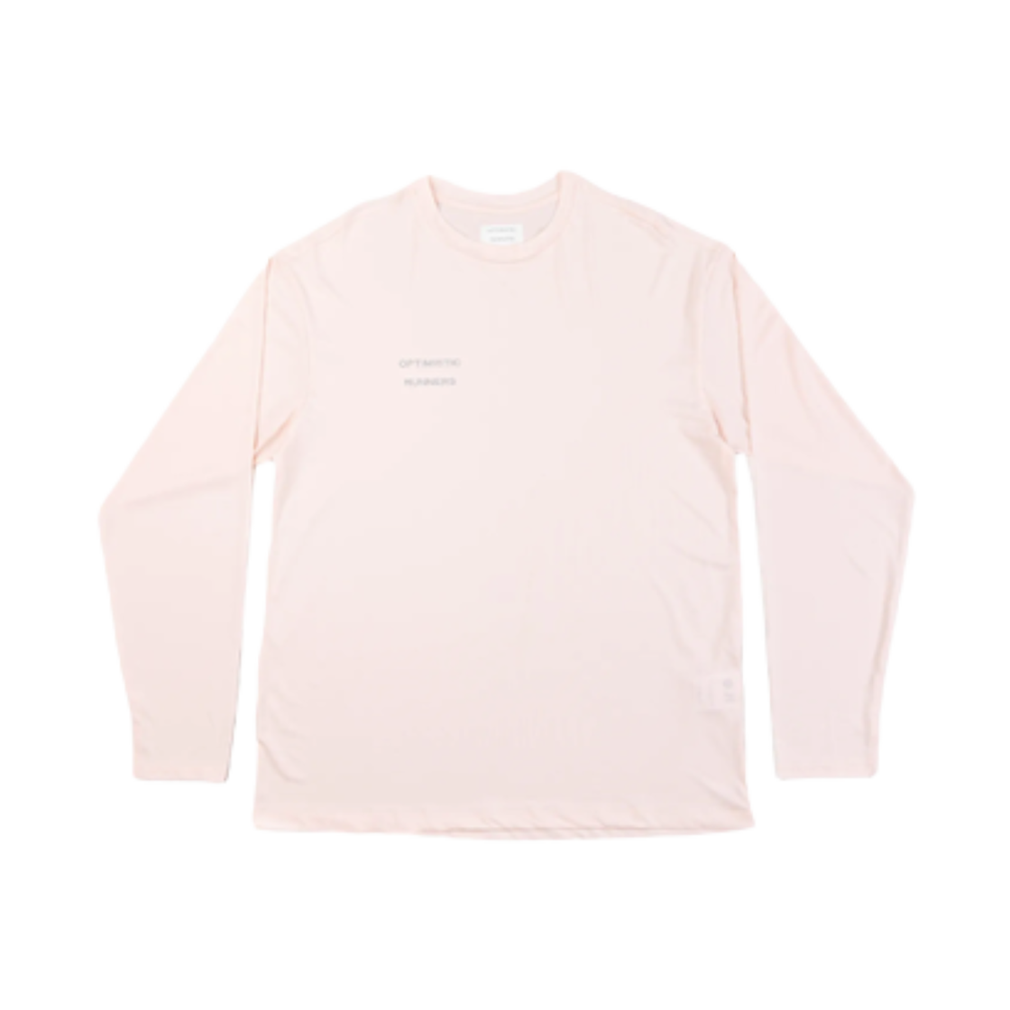 옵티미스틱 러너스 리사이클 오버사이즈 롱슬리브 티셔츠 핑크 | Optimistic Runners | KREAM