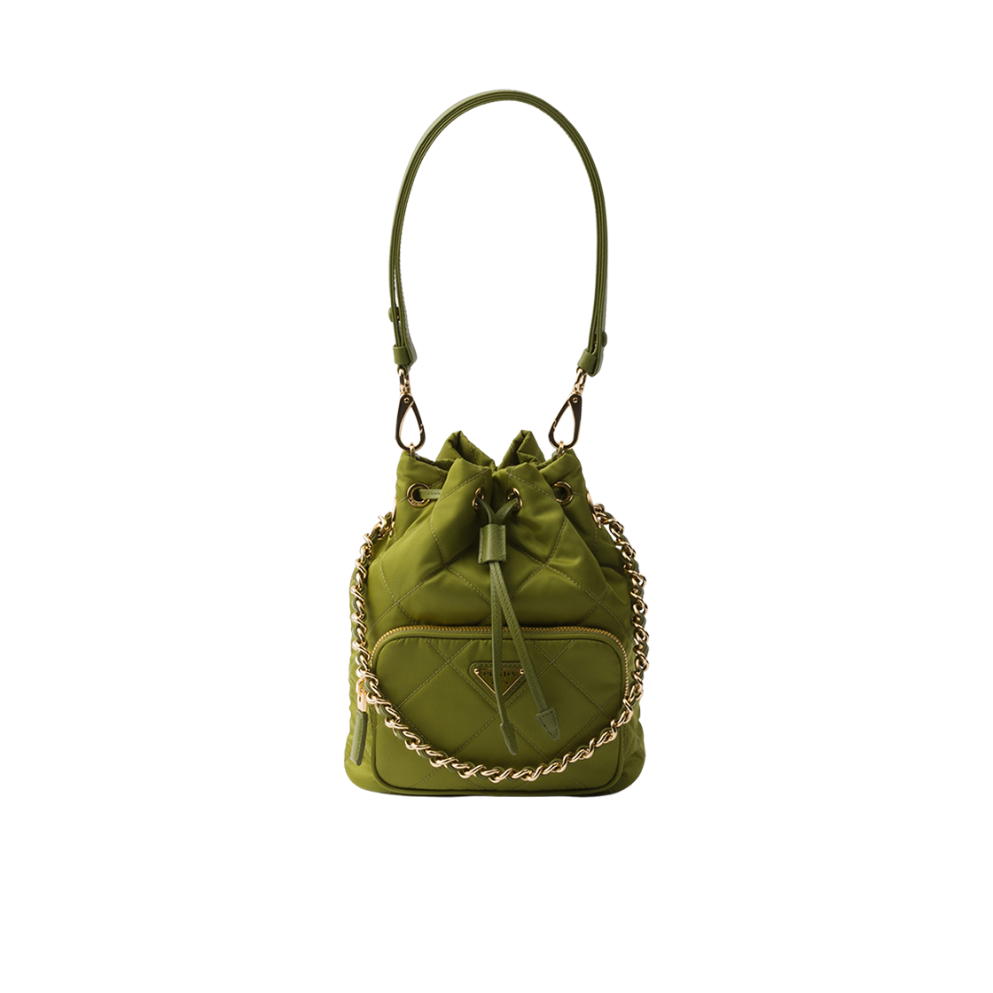 프라다 리에디션 1995 체인 리나일론 숄더백 아이비 그린 | Prada | KREAM