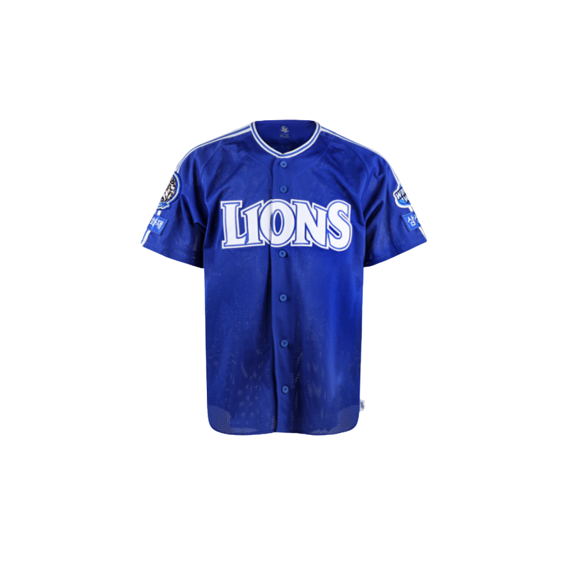 (키즈) 삼성 라이온즈 2025 프로페셔널 02 올드 어웨이 유니폼 블루 (논 마킹 버전) | Samsung Lions | KREAM