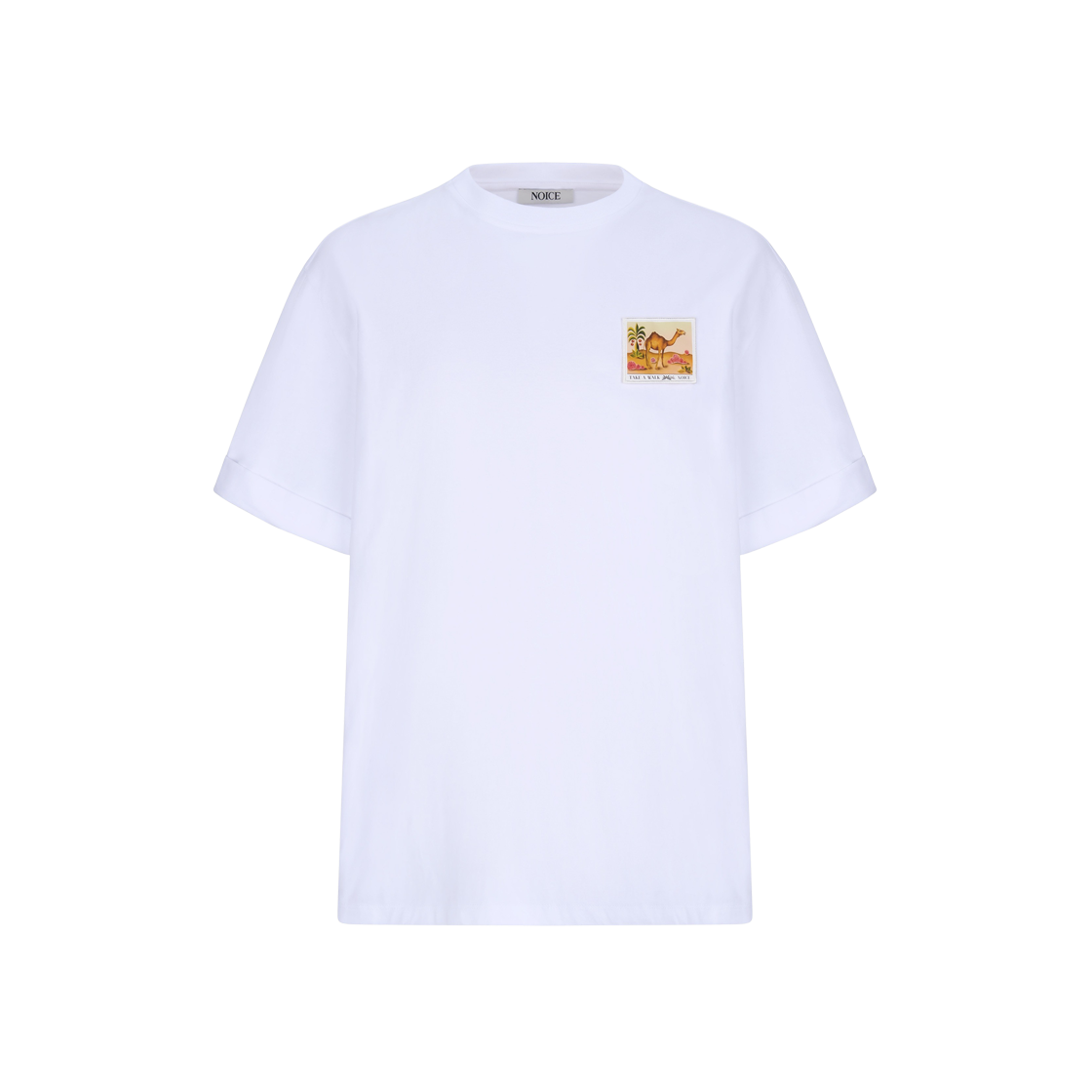 노이스 카멜 커프 티셔츠 화이트 | Noice | KREAM