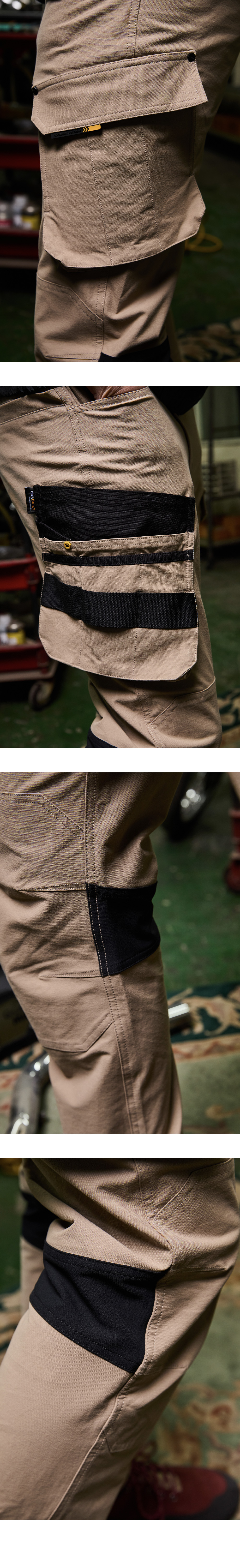 윌비워크웨어 스트레치 벨크로 팬츠 베이지 | WILLBE WORKWEAR | KREAM