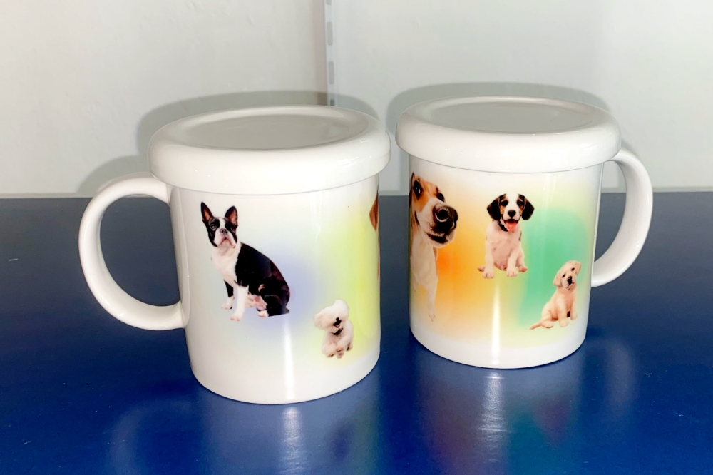 유라이크왓 그라데이션 퍼피 머그 오렌지&그린 | you like what | KREAM