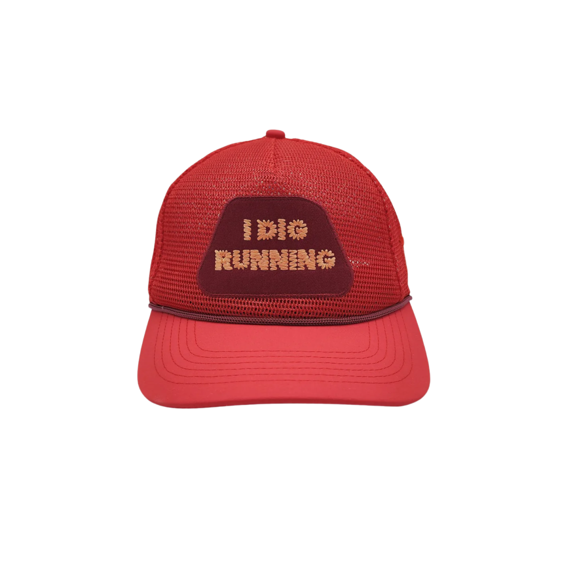 알렉스 조노 아이 디그 러닝 레드 메쉬 트러커 햇 레드 | Alex Zono | KREAM