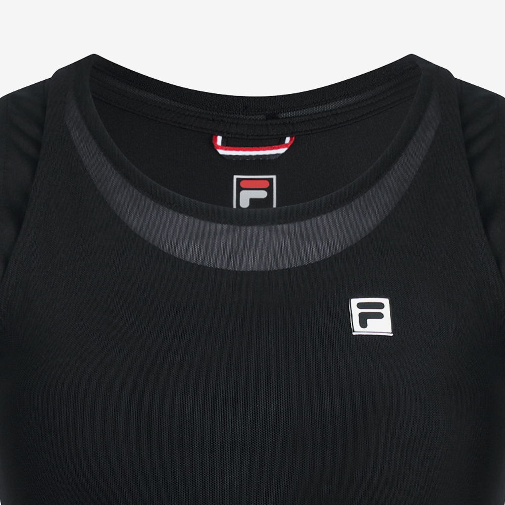 휠라 테니스 매치 원피스 블랙 | FILA | KREAM