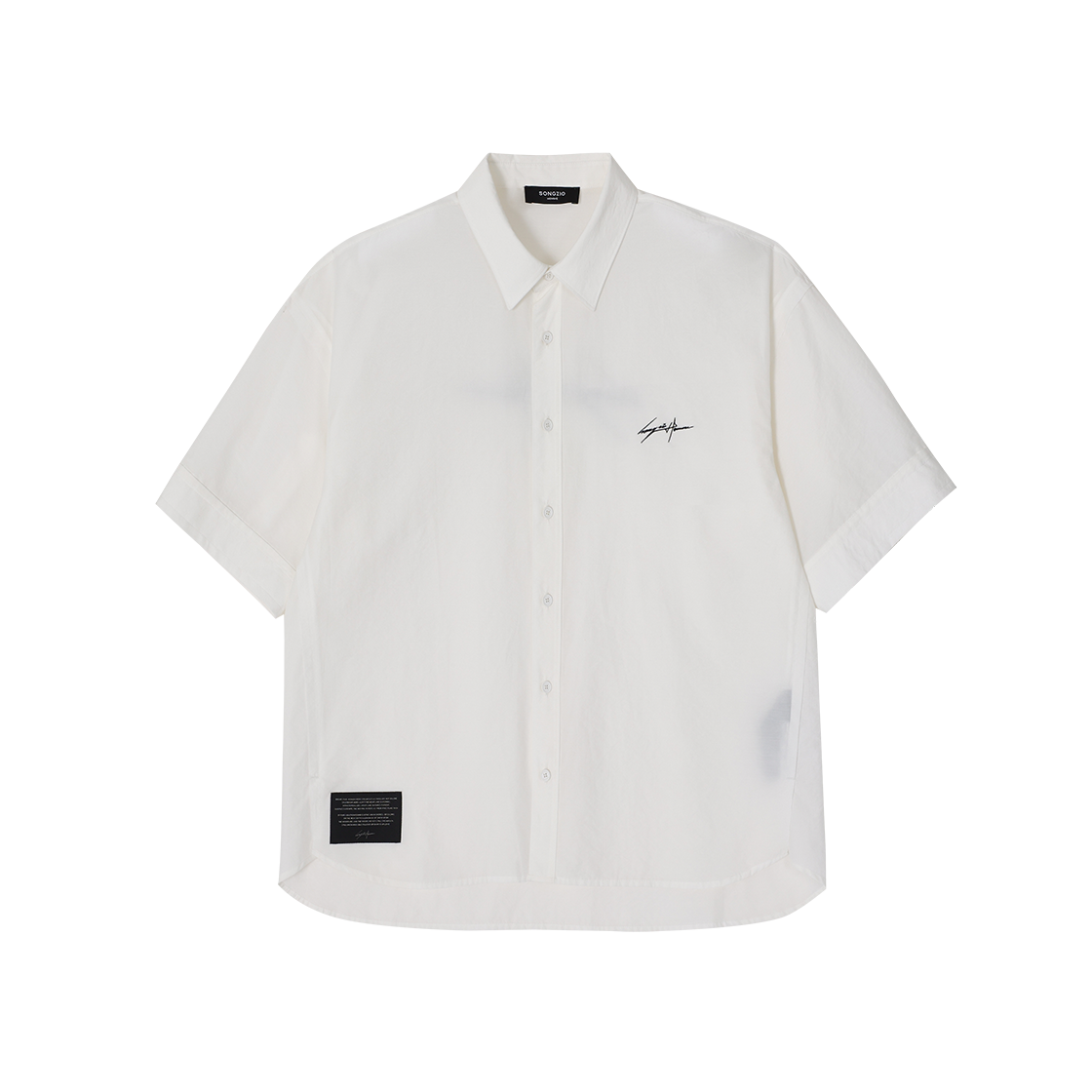 송지오옴므 오토그래프 하프 셔츠 화이트 | SONGZIO | KREAM