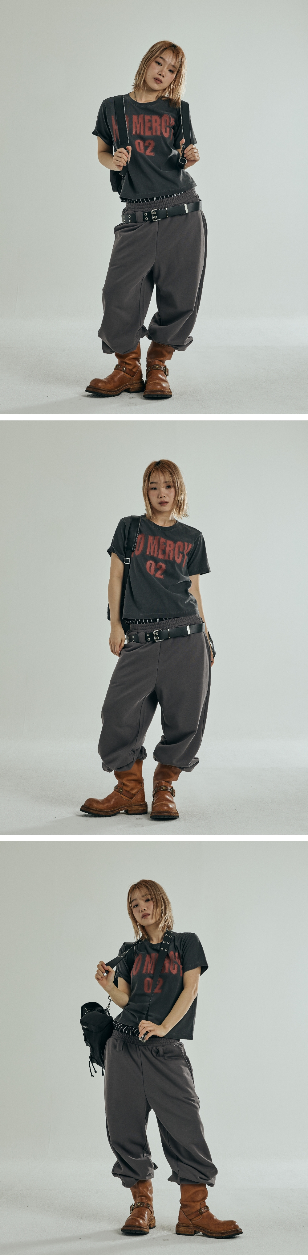 본바트 본 플라워 스웻팬츠 차콜 | Vonvat | KREAM