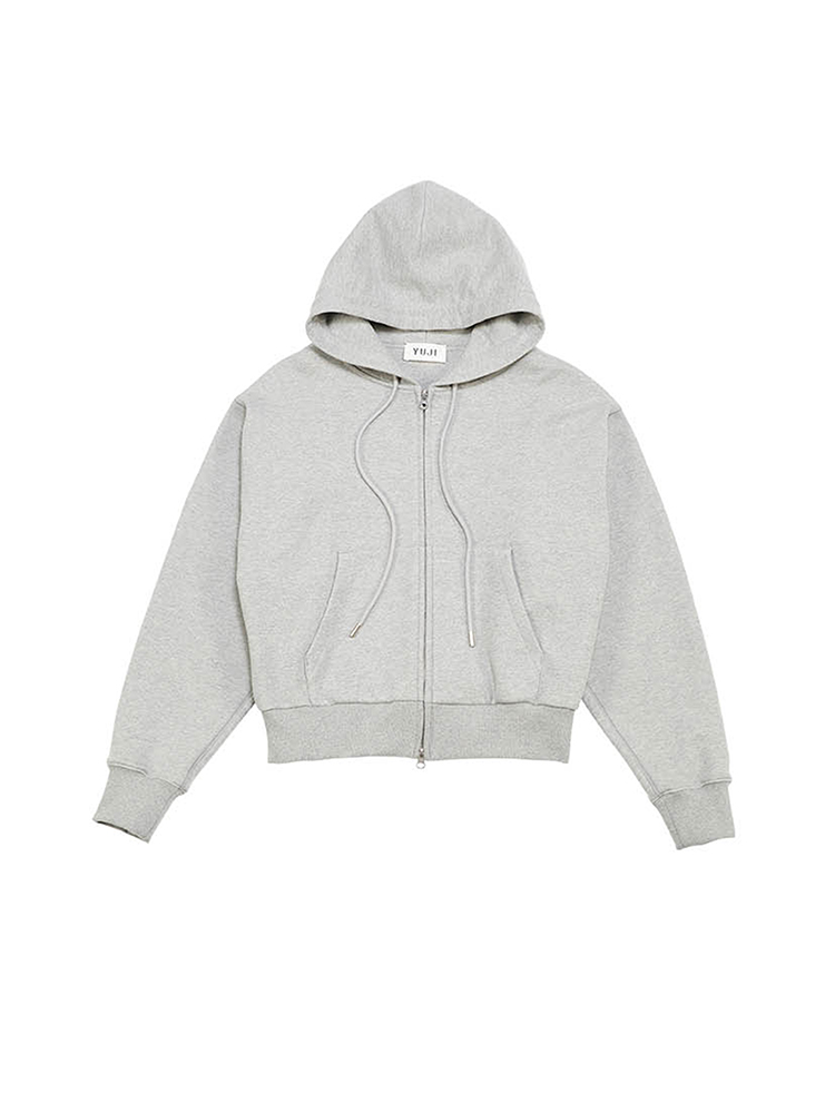 유지 후디 집업 유니섹스 멜란지그레이 | YUJI | KREAM