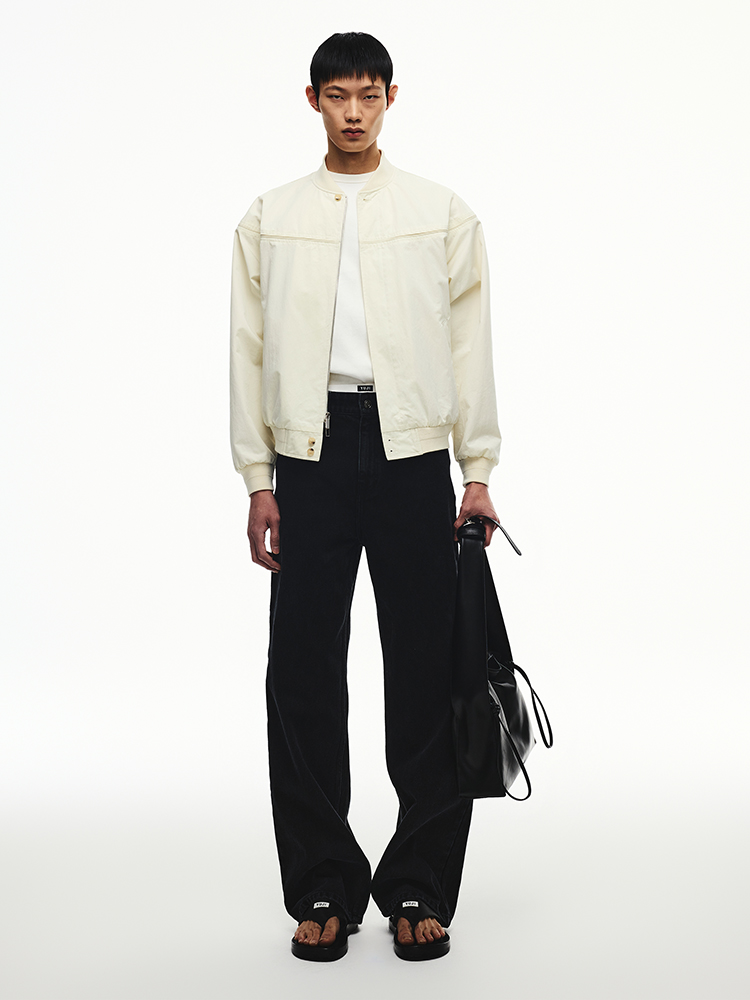 유지 로고 프린트 핏 탑 화이트 | YUJI | KREAM