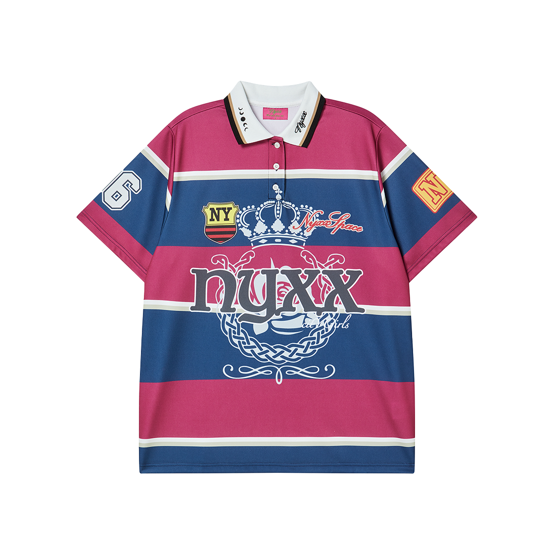 엔와이엑스엑스 스트라이프 폴로 셔츠 네이비 | NYXX | KREAM