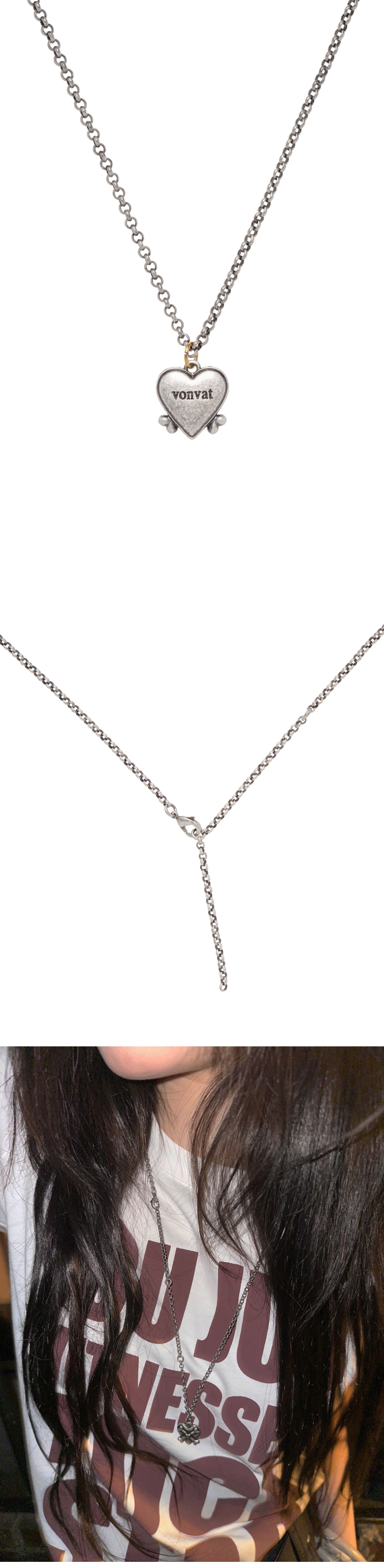 본바트 러브 본 넥크리스 실버 | Vonvat | KREAM