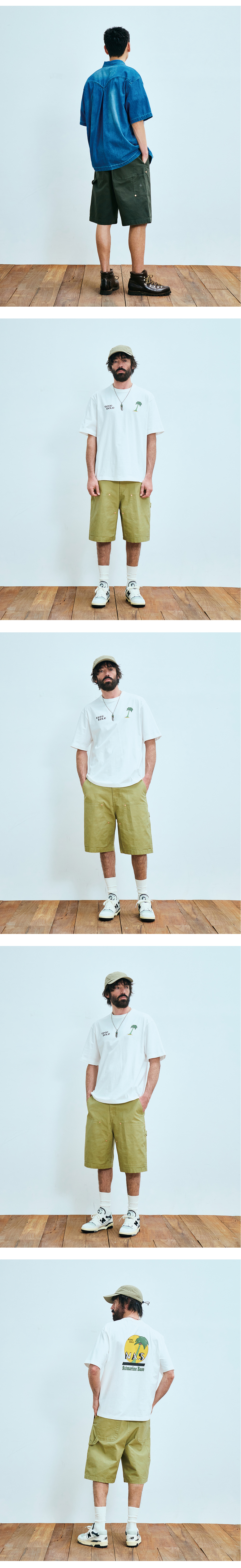 유니폼 브릿지 더블 니 쇼츠 올리브 | Uniform Bridge | KREAM