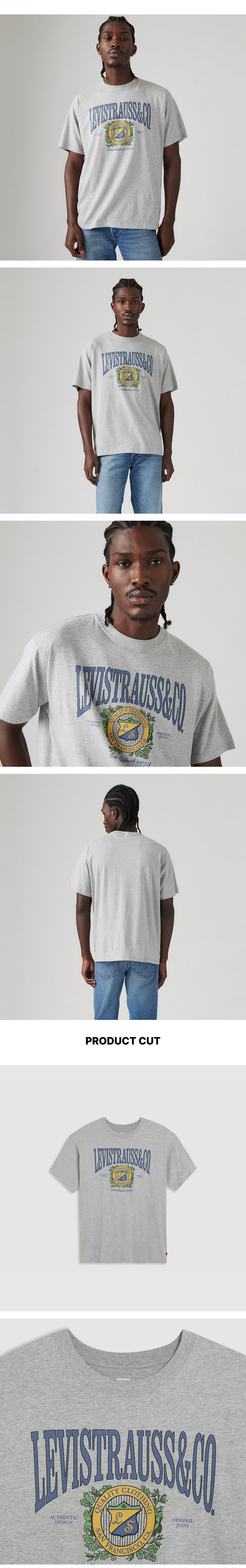 리바이스 빈티지 핏 그래픽 티셔츠 그레이 | Levi's | KREAM