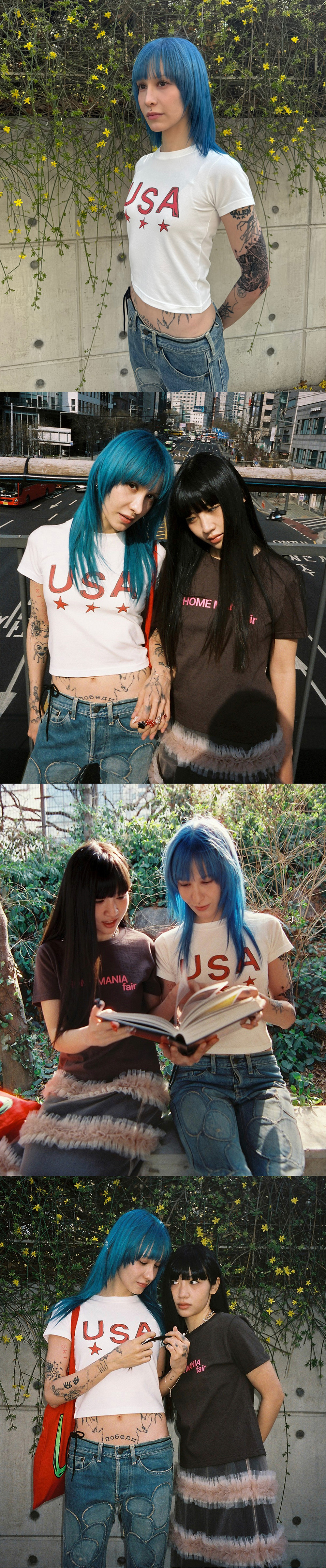 이스트쿤스트 유에스에이 베이비 티셔츠 화이트 | ISTKUNST | KREAM