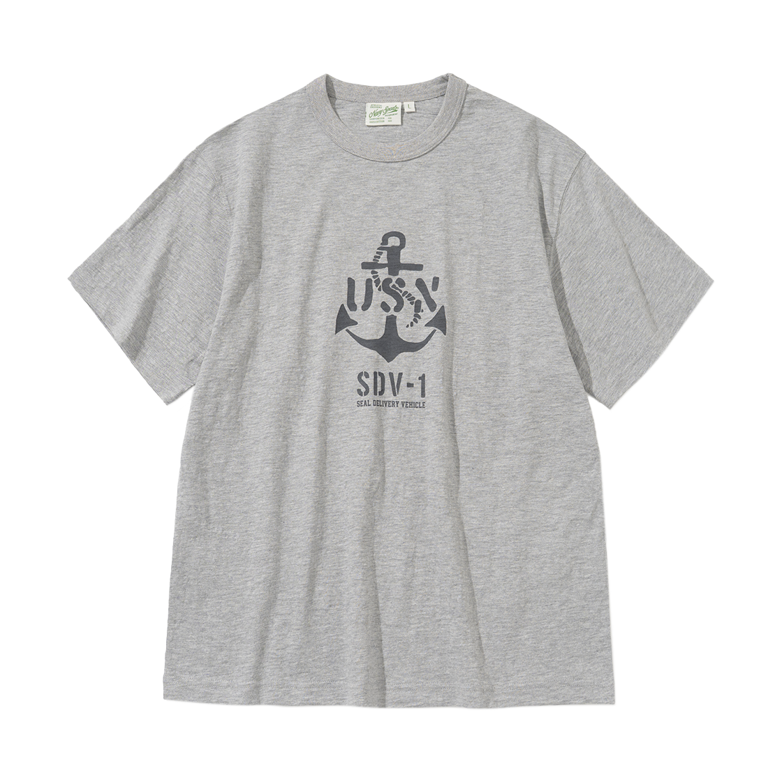 유니폼 브릿지 SDV-1 슬럽 숏슬리브 티 8% 멜란지 그레이 | Uniform Bridge | KREAM