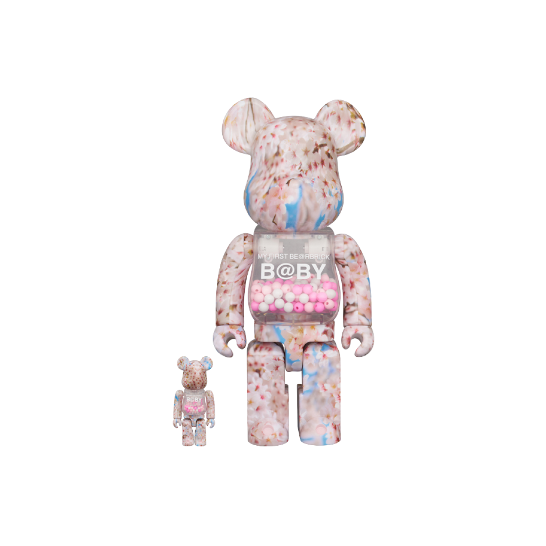 베어브릭 마이 퍼스트 베어브릭 베이비 사쿠라 버전 100% & 400% 세트 | Bearbrick | KREAM