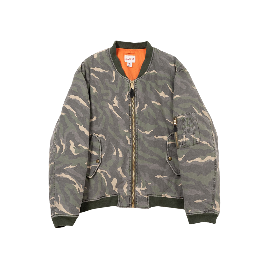 카미야 카모플라주 MA-1 카키 | Kamiya | KREAM