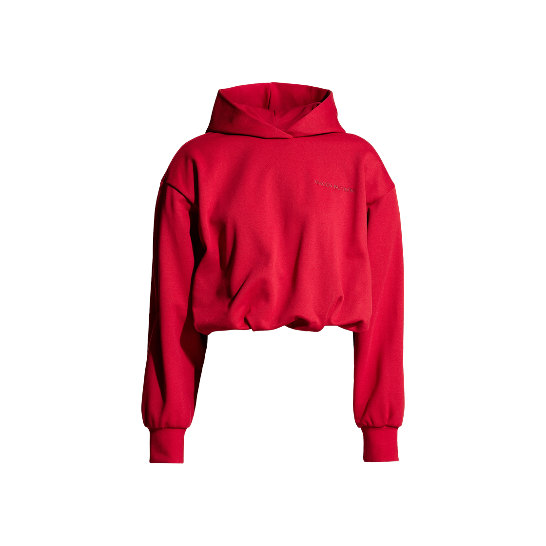 (W) 에이치앤엠 x 막다 부트림 디자인 숄더 패드 후드 레드 | H&M | KREAM