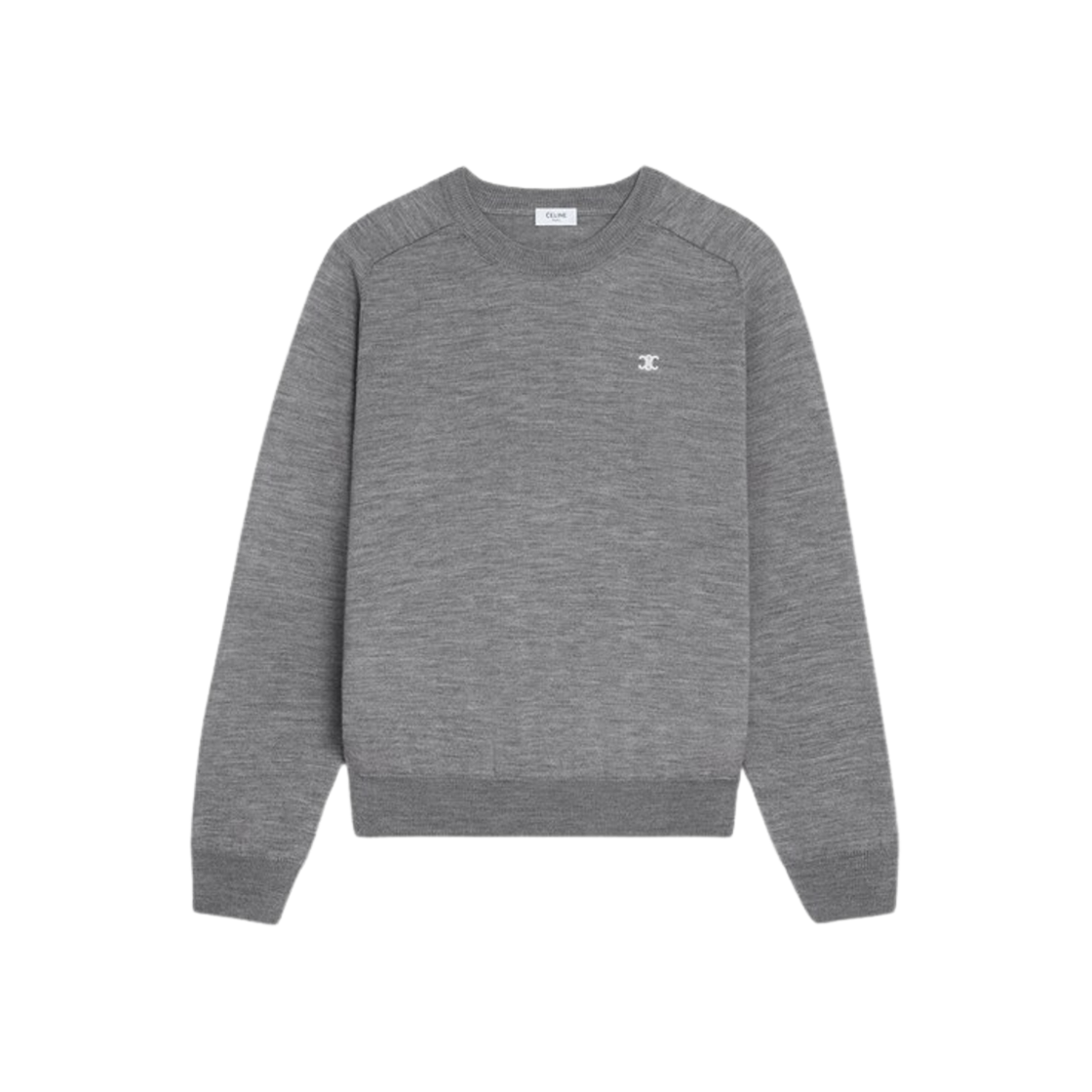 셀린느 울 트리옹프 크루넥 스웨터 미디움 그레이 | Celine | KREAM